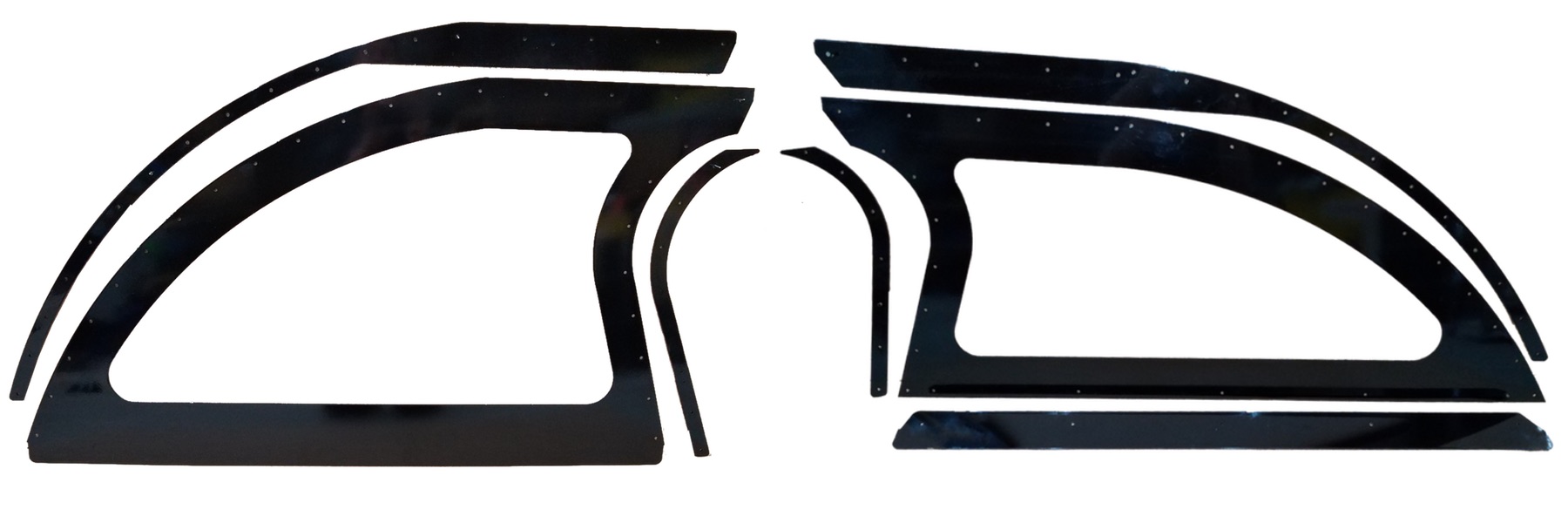 DOM-805-AL Aluminum Sail Panel Kit Open Style - Dominator Race Products