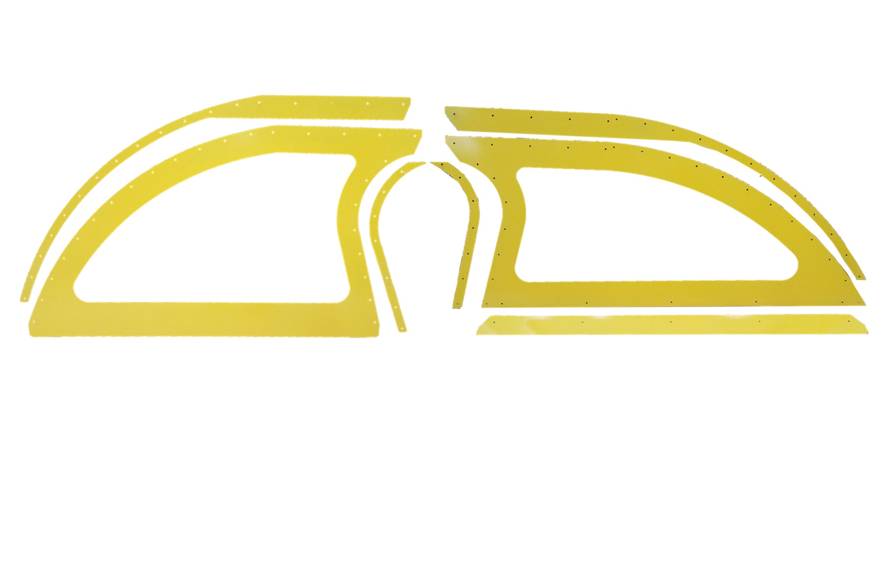 DOM-805-AL Aluminum Sail Panel Kit Open Style - Dominator Race Products