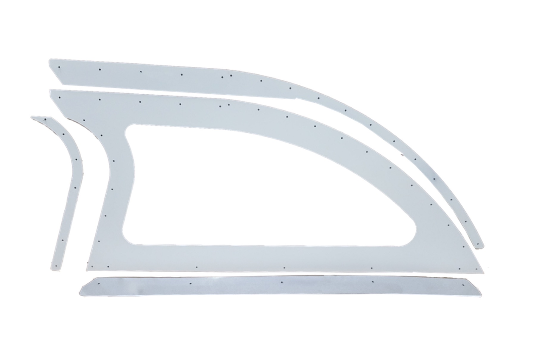 DOM-806-AL Aluminum Sail Panel Open Style - Left - Dominator Race Products